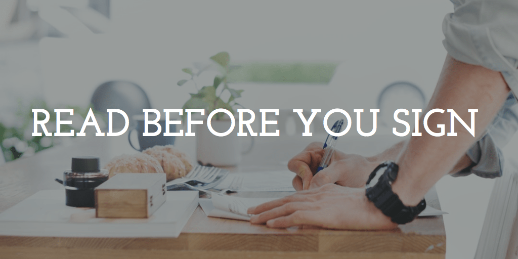 Read before you sign – Diwa Daily